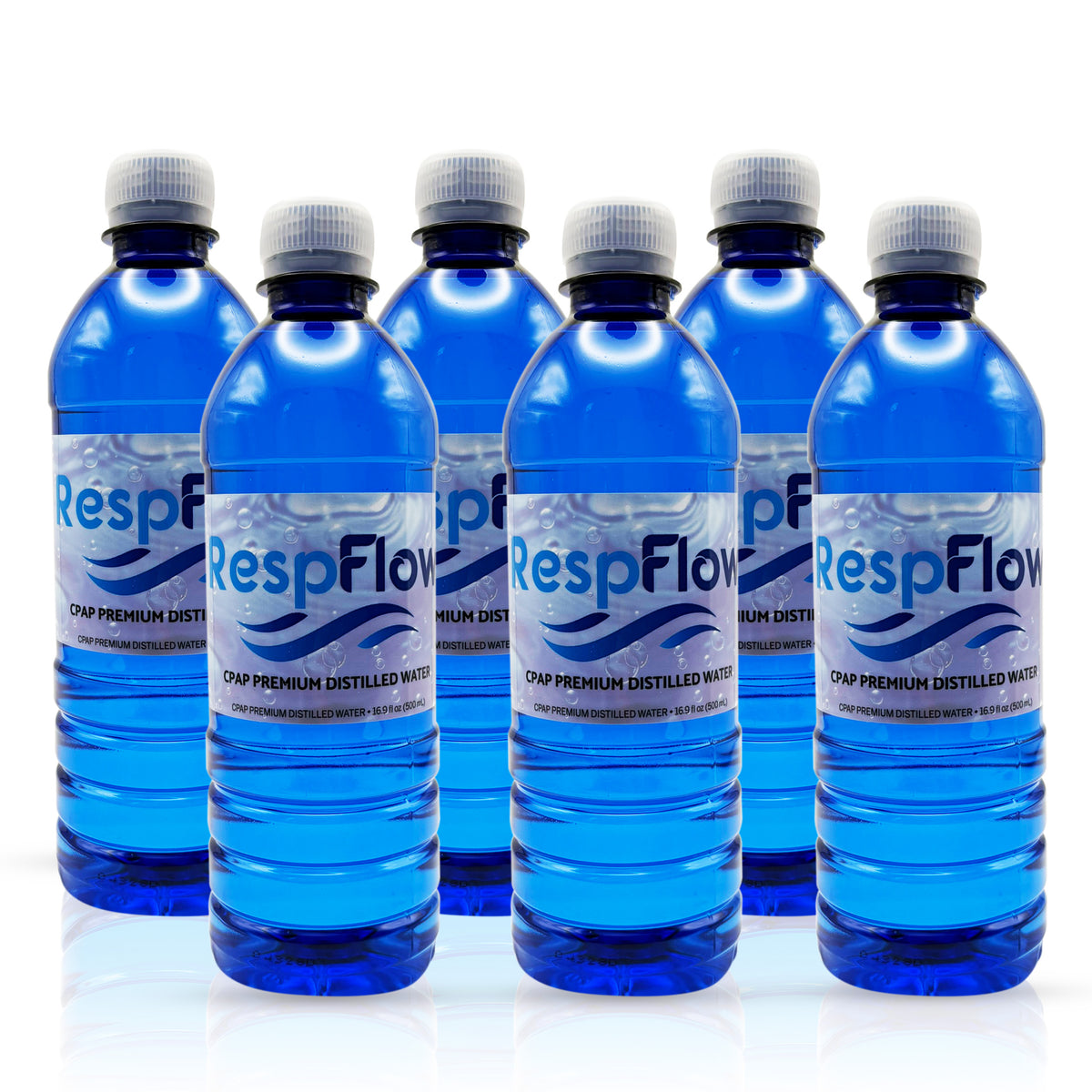 CPAP Premium Distilled Water - 16.9oz (500mL) 6 Bottle Pack — RespFlow