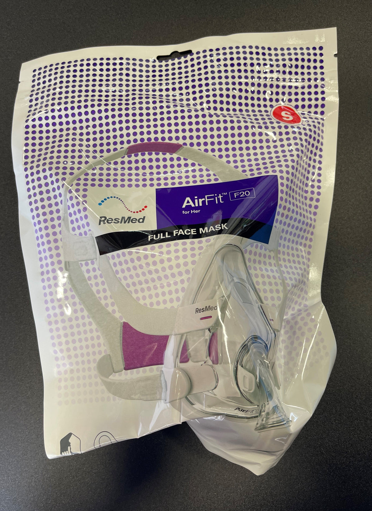 ResMed AirFit F20 for Her Full Face CPAP Mask with Headgear — RespFlow